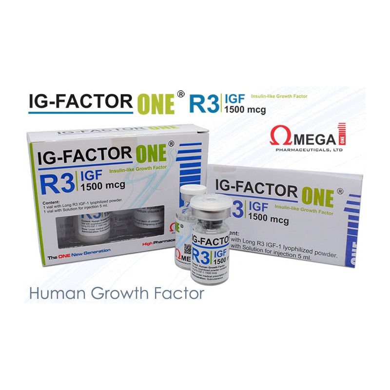 IG-Factor ONE ® 1500 mcg. Factor de Crecimiento. R3 IGF-1 Omega ONE